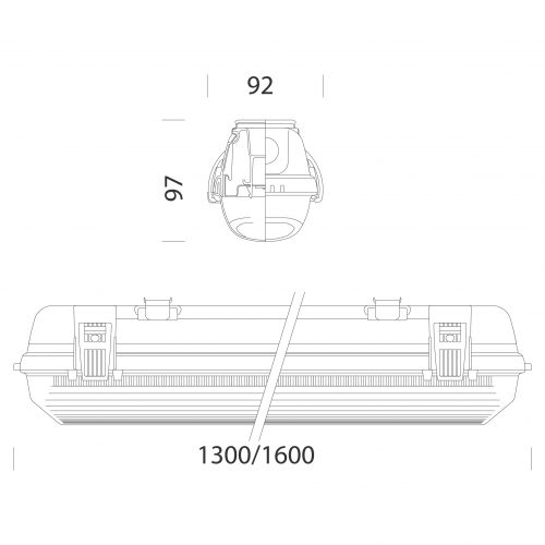 Disano 957 Echo HE - single version LED - HE | Led Rasvjeta